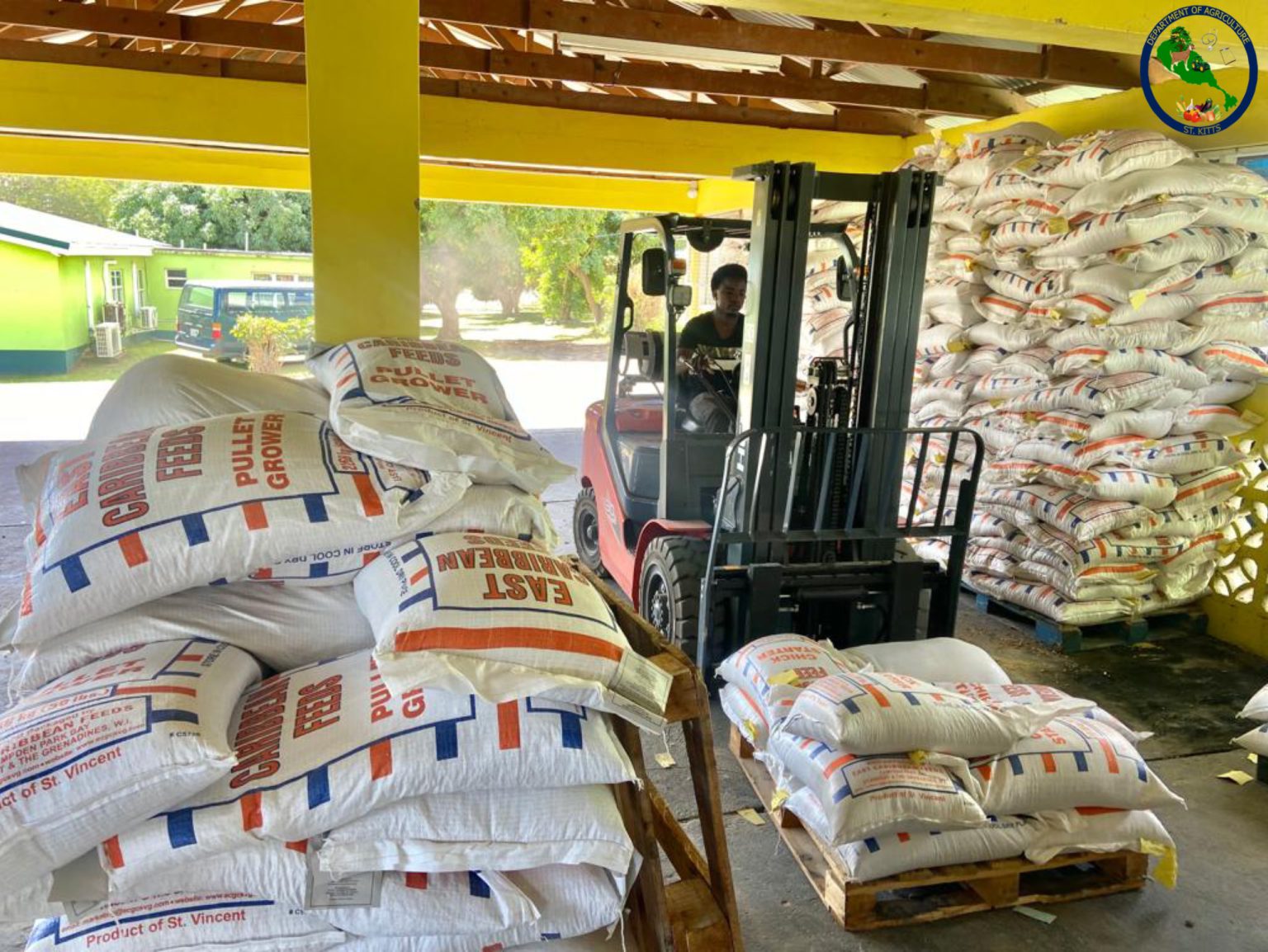 New DOA Forklift In Storage Shed 3 – SKNIS