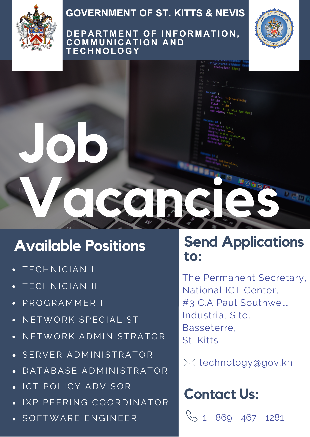 Job vacancies at the Department of Information, Communications and ...